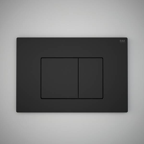 Nabina Ceramic | WC Push Plate Matt Black Rak-Neofix
