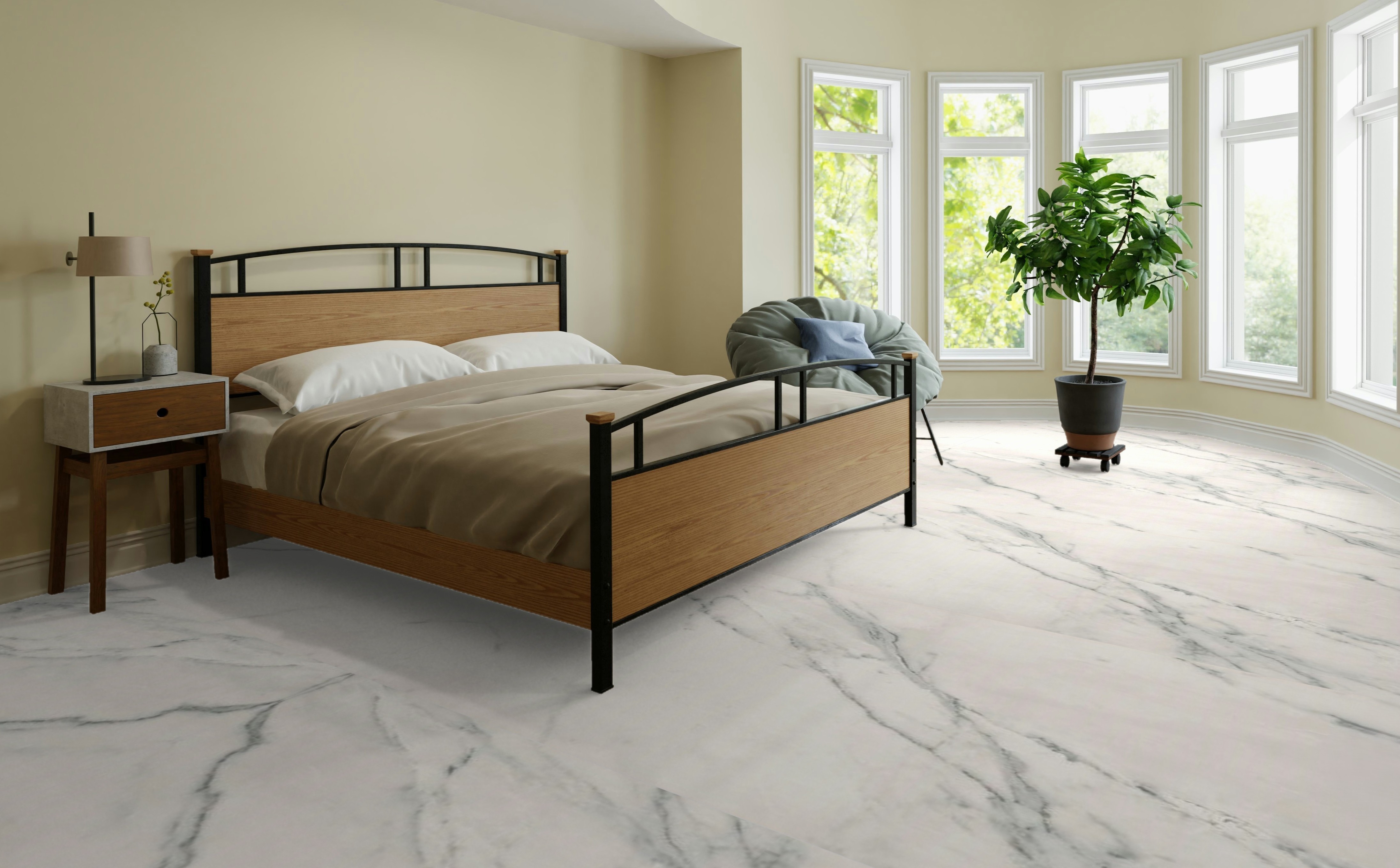 Nabina Ceramic | Calacatta Silver Reflex