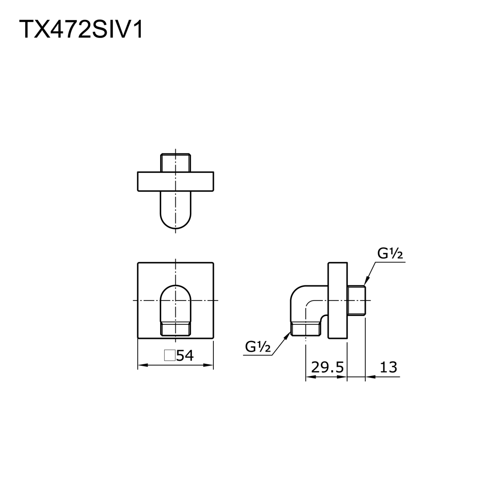 Nabina Ceramic | Wall Outlet Chrome Icon Series